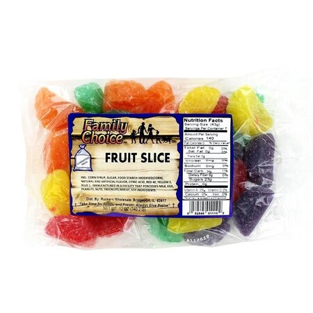Family Choice Candy Slice, Assorted Fruits Flavor, 14 oz 1110 | Zoro