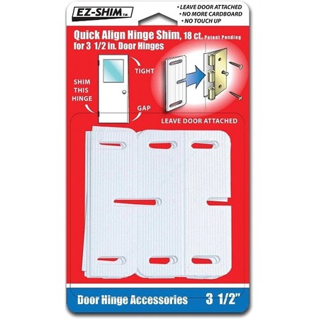 Ez Shim Hinge Shim, Plastic HS350BP | Zoro