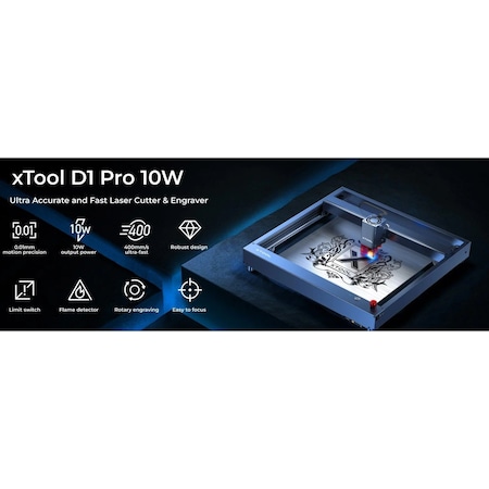 Xtool Desktop laser cutter and engraver, D1 Pro 10W standalone Grey MXD ...