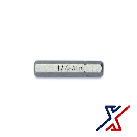 X1 Tools 1/4" Hex Driver Bit, 1" Long (100 Bits), 100PK X1E-CON-BIT-HEX ...