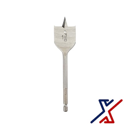 X1 Tools 1-3/8 in. x 6 in. Long Spade Bit / Paddle Bit / Wood Bit 8 ...