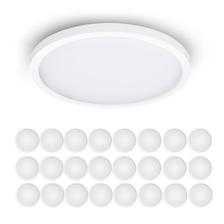 Megaman 9in. 18W Slim Mount LED Ceiling Light, 3000/4000/5000K, 120V ...