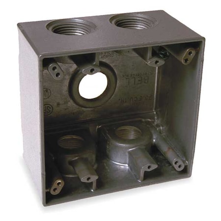 BELL Weatherproof Box,3/4 in Hub,5Inlet (5388-0) | Zoro