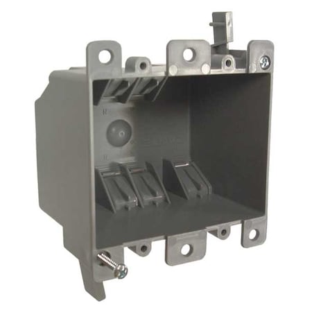 Raco Electrical Box, 25 cu in, Cable Box Type, 2 Gangs, PVC, Square ...