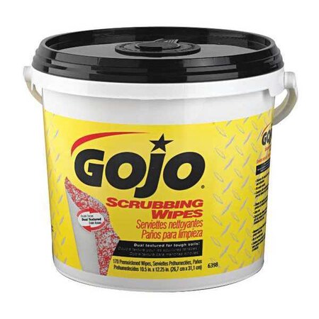 Gojo White/ Red Hand Cleaning Wipes Bucket 6398-02 | Zoro