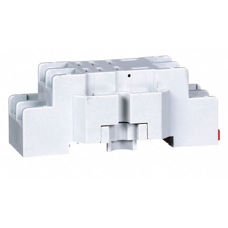 Schneider Electric Rly Scket, Standard, Square, 8 Pin, DIN Rail ...