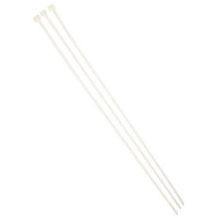 3M Cable Tie, 15 in L, 4 in Max Bundle Dia., Natural, Nylon, 120 lb ...