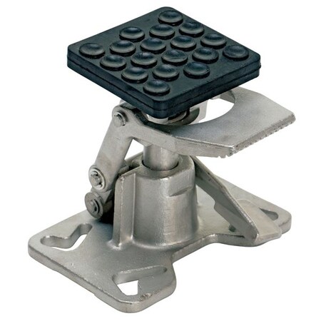 Zoro Select Adjustable Floor Lock, Top Plate, 8 in. 2EMZ8 | Zoro