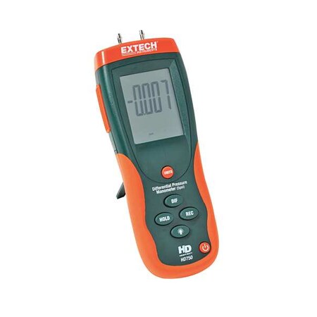 Extech Digital Manometer, 0 to 138.3 In WC HD750 | Zoro