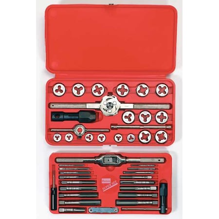 IRWIN HANSON Tap and Die Set,41 pc,High Carbon Steel (24606) | Zoro