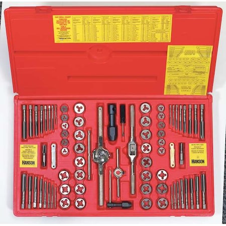 IRWIN HANSON Tap and Die Set,76 pc,High Carbon Steel (26376) | Zoro