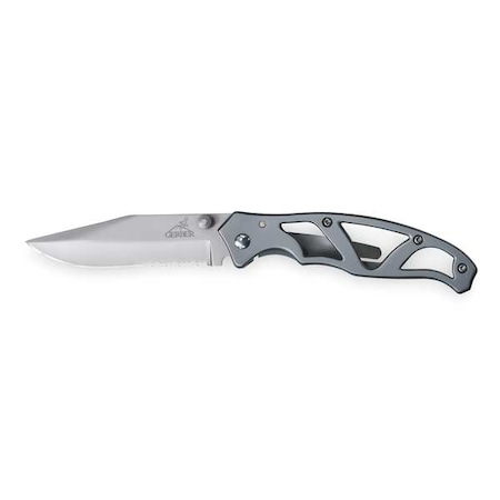 Gerber Folding Knife, Liner Lock, Drop Point 22-48444 | Zoro