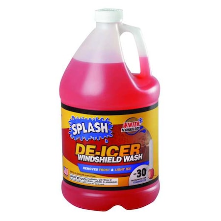 Splash Windshield Washer and De-Icer, 1 gal, Liquid, -30 Degrees F ...