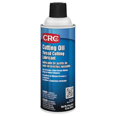 Crc Cutting Oil, 12 oz, Aerosol, Brown 14050 | Zoro