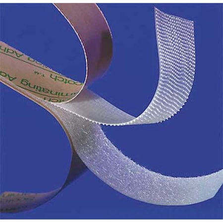 3M Reclosable Fastener, Acrylic Adhesive, 75 ft, 1 in Wd, White, 4 PK ...