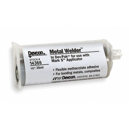 Devcon Metal Welder, 35ml, Cartridge, Gray 14366 | Zoro