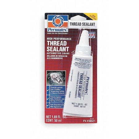 Permatex Pipe Thread Sealant 1.7 fl oz, Tube, High Performance, White ...