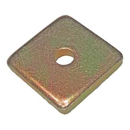 Zoro Select Channel Washer, 3/8 In, Gold, PK25 V500 3/8Y | Zoro