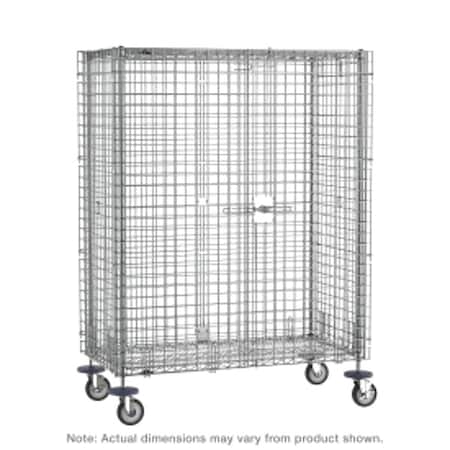 Metro Wire Security Cart with Adjustable Shelves, 900 lb Capacity, 33 1 ...