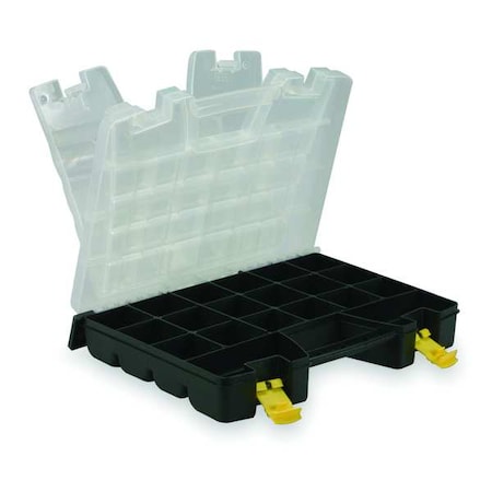 Westward Adjustable Compartment Box with 11 to 46 compartments, Plastic ...