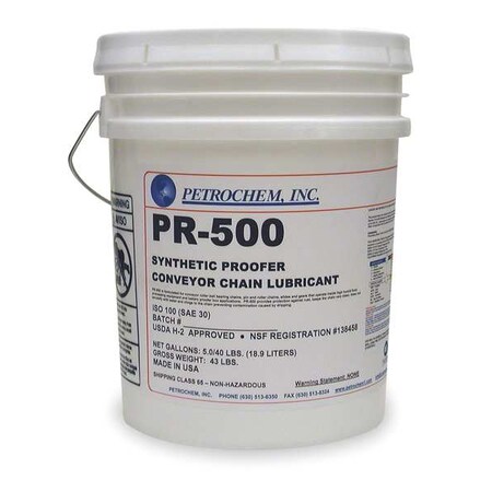 Petrochem 5 gal, Pail, Synthetic Oil, Amber PR-500 | Zoro