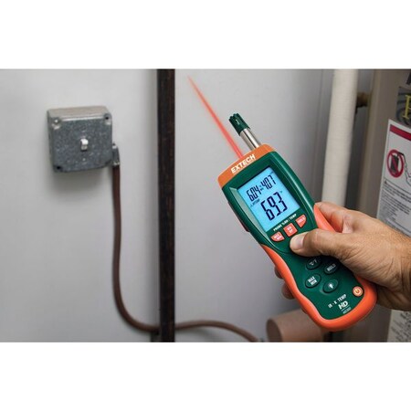 Extech Relative Humidity Meter, w/IR Thermometer HD500 | Zoro