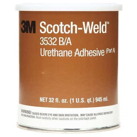 3M Urethane Adhesive, 3532 Series, 6 PK, 1:1 Mix Ratio, 1.5 hr ...