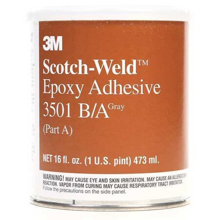 3M Epoxy Adhesive, 3501 Series, 6 PK, 1:1 Mix Ratio, 25 min Functional ...