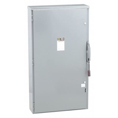Square D Fusible Safety Switch, Heavy Duty, 240V AC/250V DC, 2PST, 400 ...