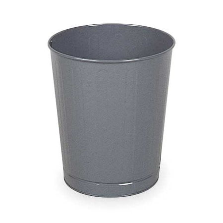 Rubbermaid Commercial 6-1/2 gal. Round Trash Can, Gray, 13 1/2 in Dia ...