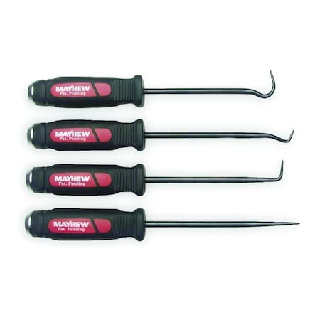 Mayhew Mini-Hook and Pick Set, 4 Pc 60003 | Zoro