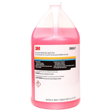 3M Overspray Masking Liquid Dry, Surface Protectors, 1 gal, Butyl-Free ...