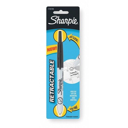 Sharpie Black Permanent Marker, Ultra Fine Tip 1735799 | Zoro