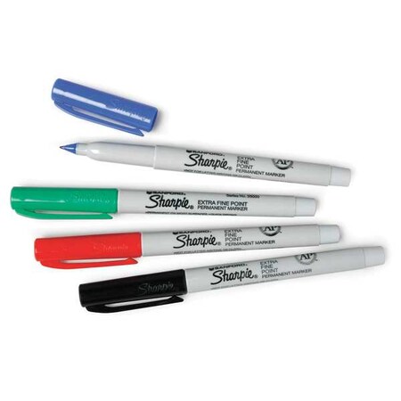 Sharpie Black Permanent Marker, Ultra Fine Tip, 12 PK 35001 | Zoro