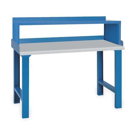 Lista Workbench with Riser, Laminate, 72 in W, 35 1/4 in Height, 1,000 ...