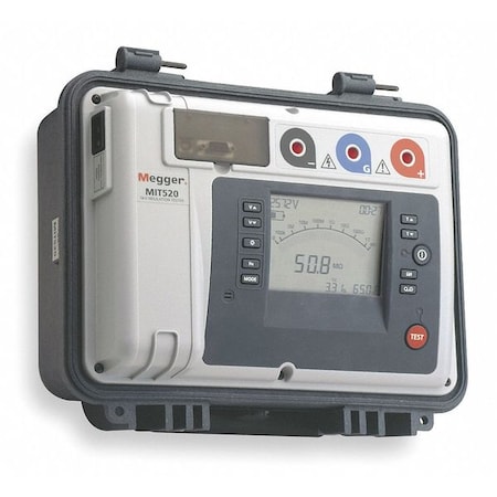 Megger AC and Battery Megohmmeter, 5000VDC MIT520/2 | Zoro