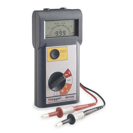 Megger Battery Operated Megohmmeter, 500VDC MIT200 | Zoro