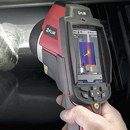 Flir Infrared Camera, 100 mK, 3.5" High Contrast Color LCD Display FLIR ...