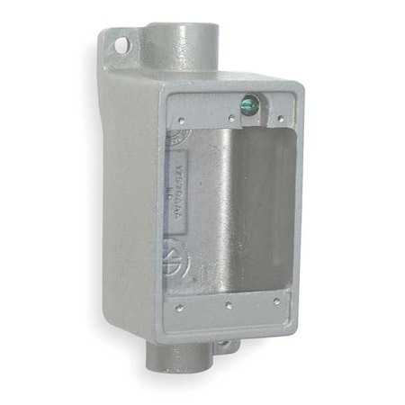 Hubbell Killark Weatherproof Electrical Box, 28 cu in, FDC Box Type, 1 ...