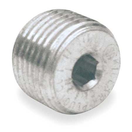 Hubbell Killark Haz Loc Plug, 1/2 in, Threaded, Steel, PVC Coated, Gray ...