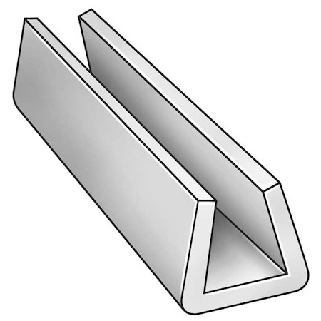 Zoro Select White UHMW Polyethylene Snap On Conveyor Guide Rail 10 ft L ...