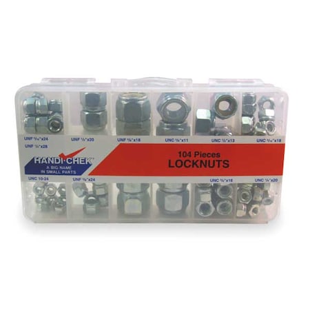 Itw Bee Leitzke Zinc Plated Finish Steel Nylon Insert Hex Lock Nut ...