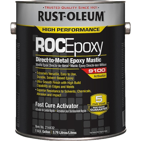 Rust-Oleum Fast Cure Epoxy Coating Activator, Clear, 1 gal, 115 to 190 ...