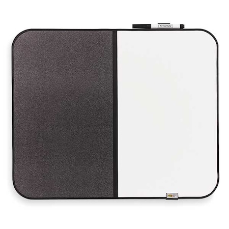 3M Self-Stick Combination Bulletin Board, 18 in, 22 in, Plastic Frame ...