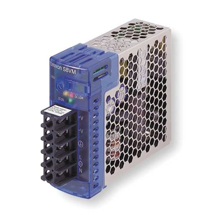 Omron Dc Power Supply, 100 to 240VAC, 24VDC, 30W, 1.3, Din Rail S8VM ...
