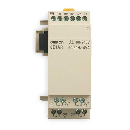 Omron Input/Output Module, 100-240VAC, 4 inputs ZEN-8E1AR | Zoro