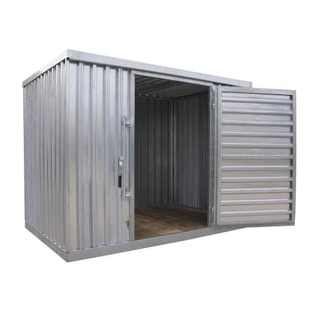 Zoro Select Steel Double Depth Storage Building, Silver STOR-912-G-W ...