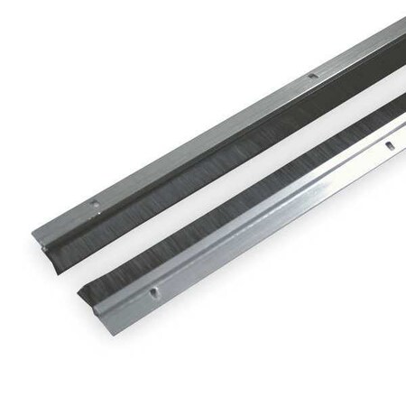 Zoro Select Double Door Weatherstrip, 8 Ft L 2RRP4 | Zoro