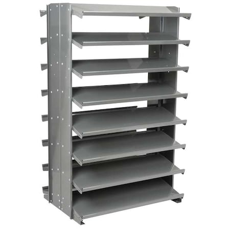 Akro-Mils Steel Pick Rack, 36 in W x 60 in H x 24 in D, 16 Shelves ...