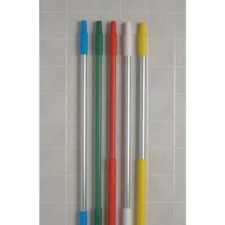 Vikan 51" Color Coded Handle, 1 1/4 in Dia, White, Aluminum 29355 | Zoro